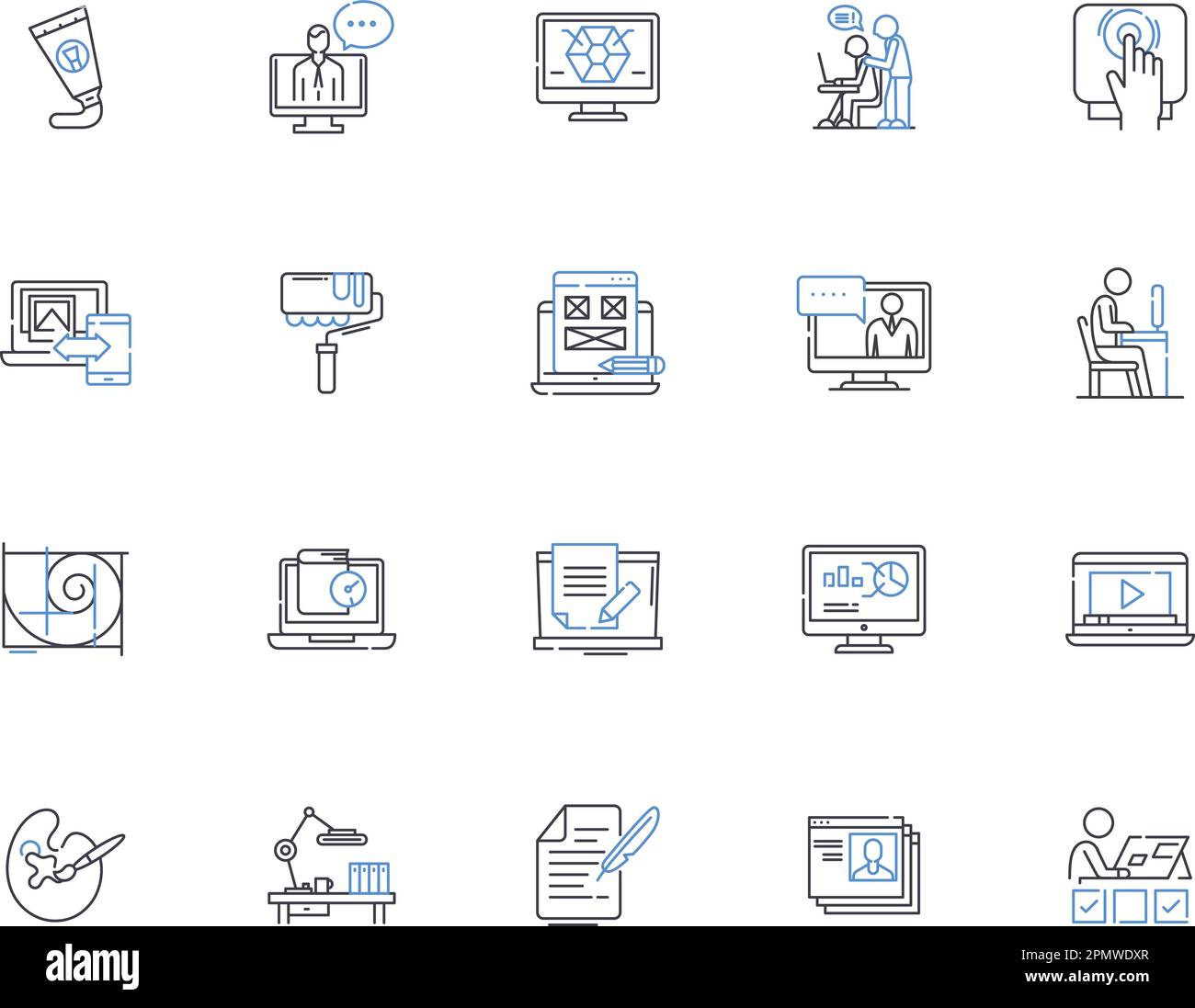 Workshop outline icons collection. Workshop, Training, Seminar ... Workshop outline icons collection. Workshop, Training, Seminar ...