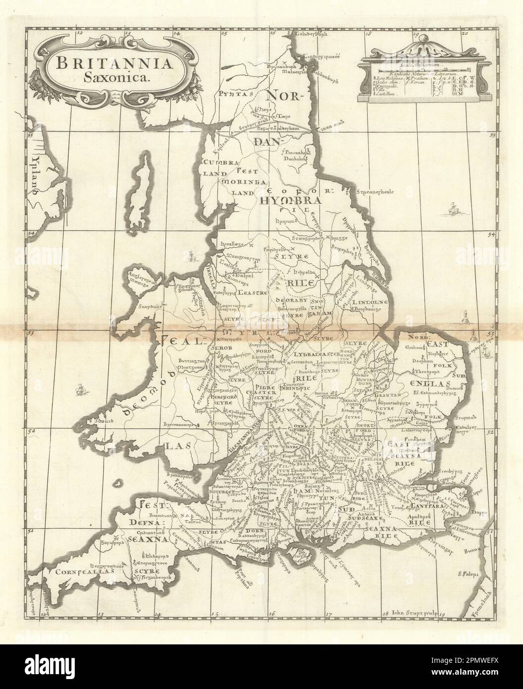 Great britain map 17th century hi-res stock photography and images - Alamy