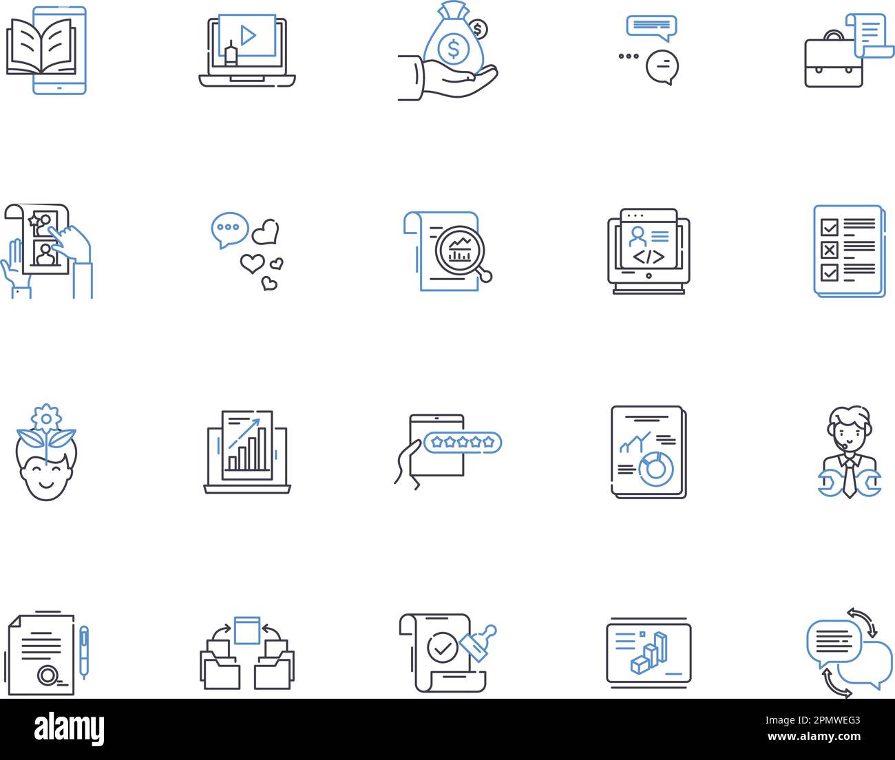 Social media posts icons Cut Out Stock Images & Pictures - Alamy