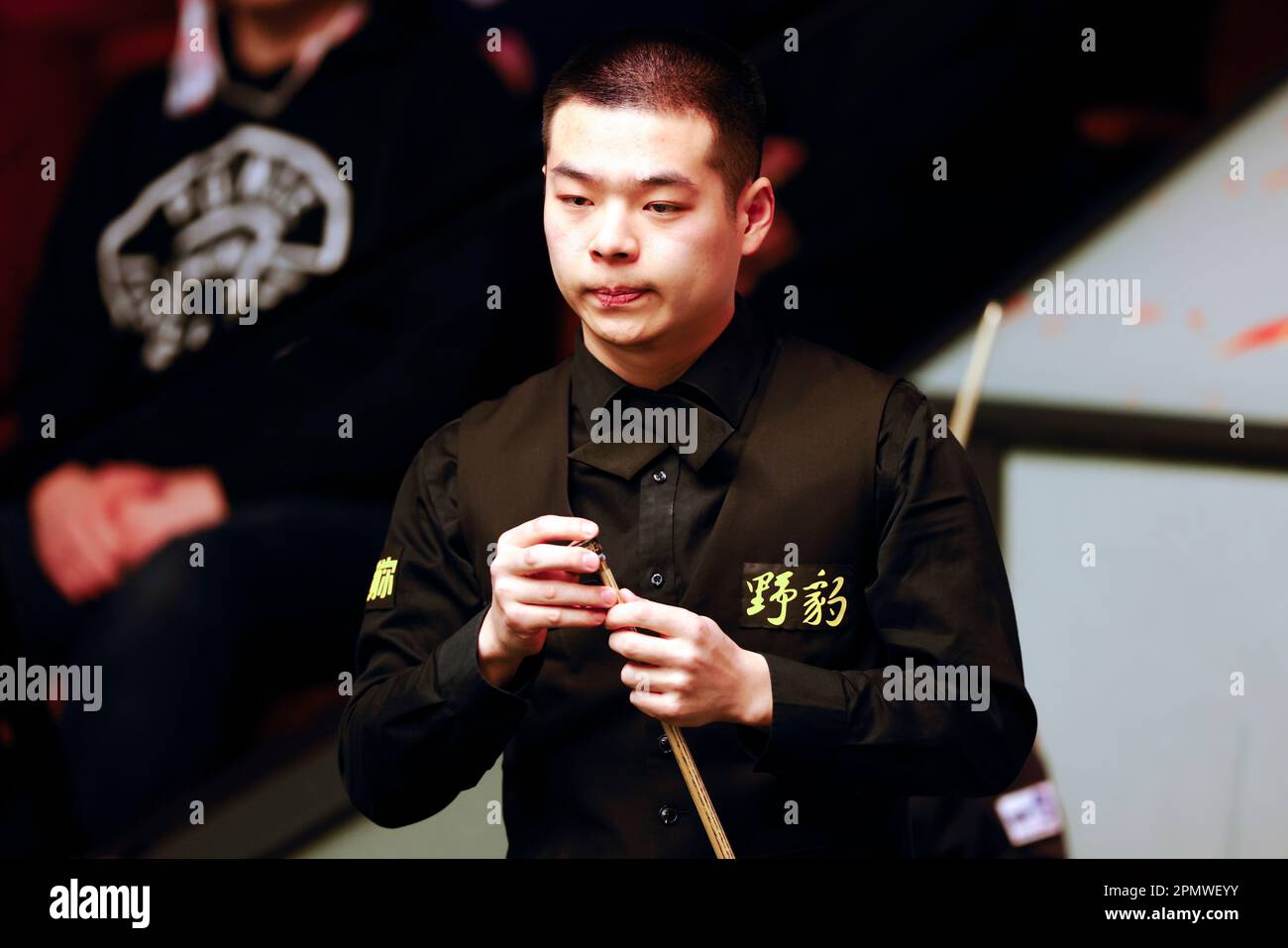 Pang Junxu during day one of the Cazoo World Snooker Championship at ...