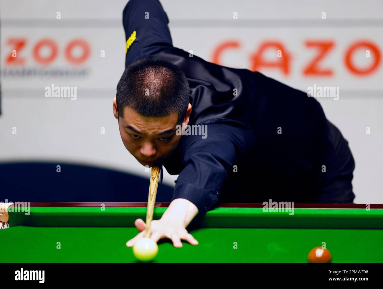 Pang Junxu during day one of the Cazoo World Snooker Championship at ...