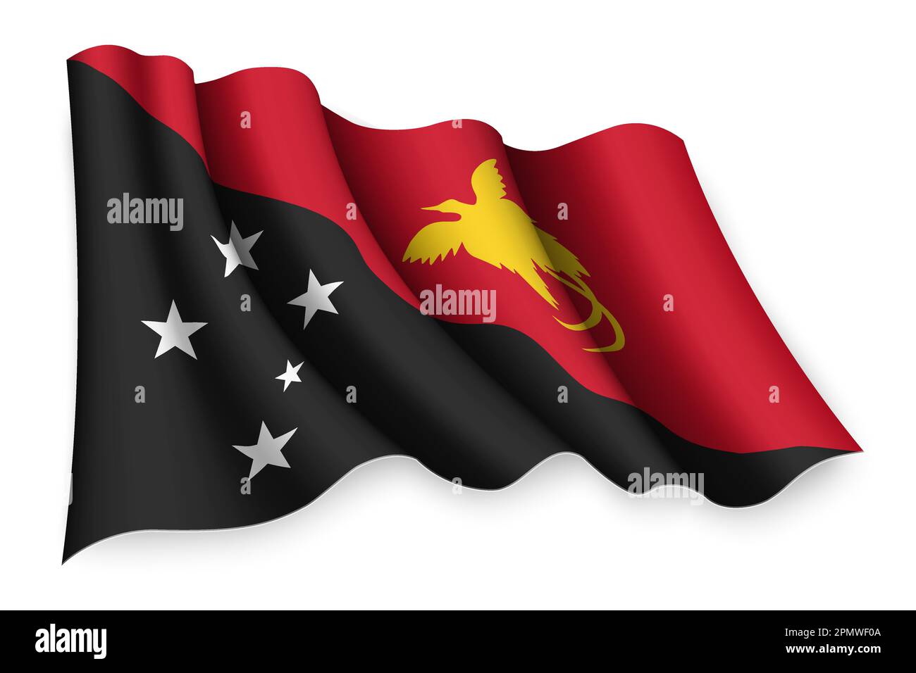 Realistic waving flag of Papua New Guinea Stock Vector Image & Art - Alamy Realistic waving flag of Papua New Guinea Stock Vector Image & Art - Alamy