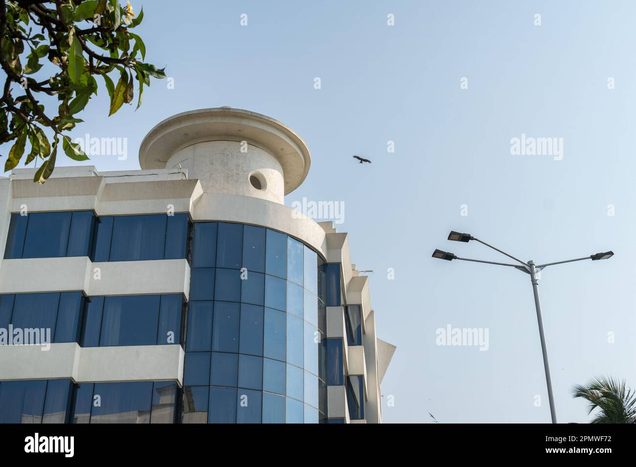 The exterior of the iconic Hotel Marine Plaza Building at Nariman Point ...