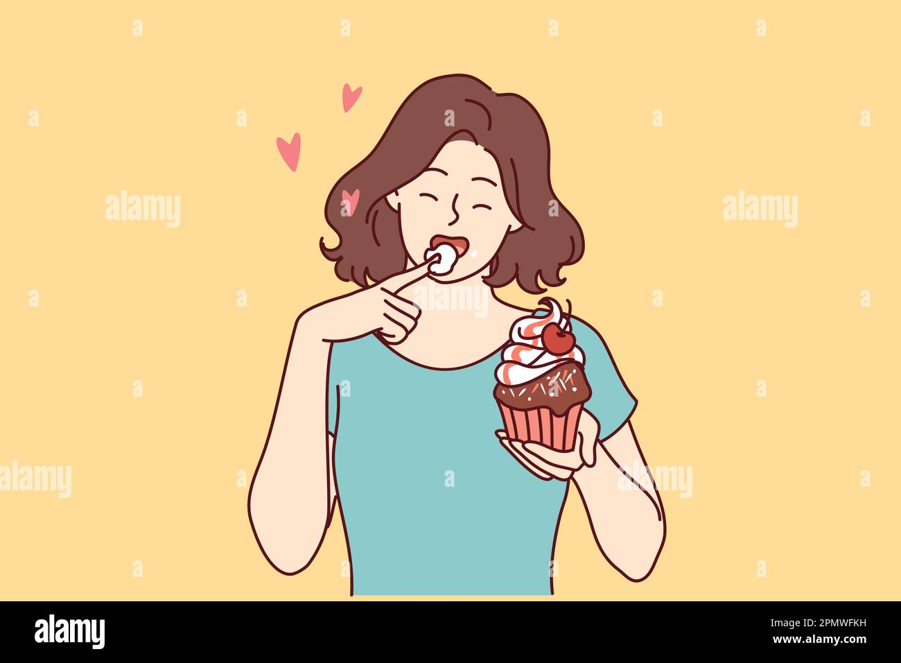 Food craft delicious concept Stock Vector Images - Alamy