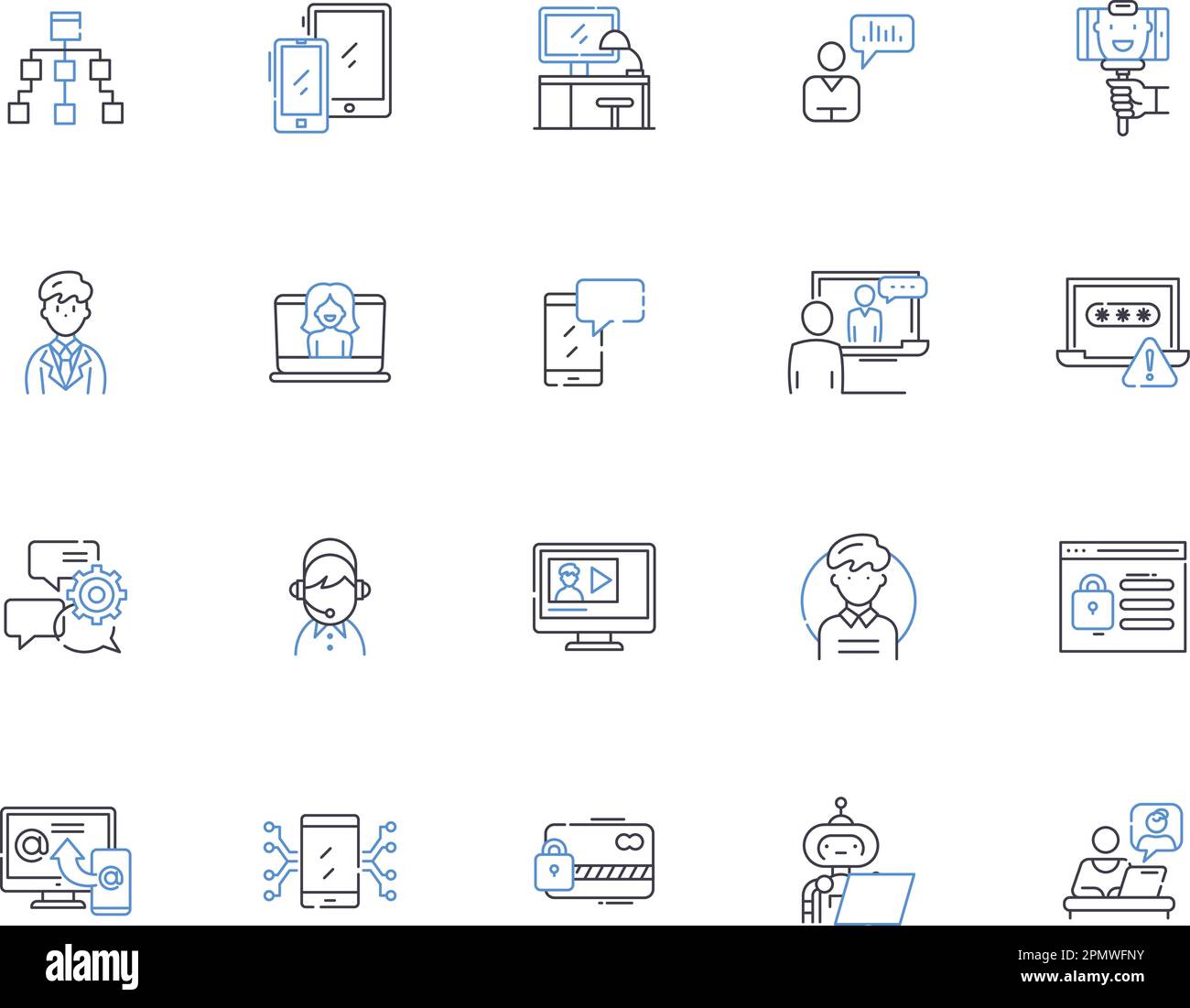 Account outline icons collection. Account, Finance, Bank, Balance ...