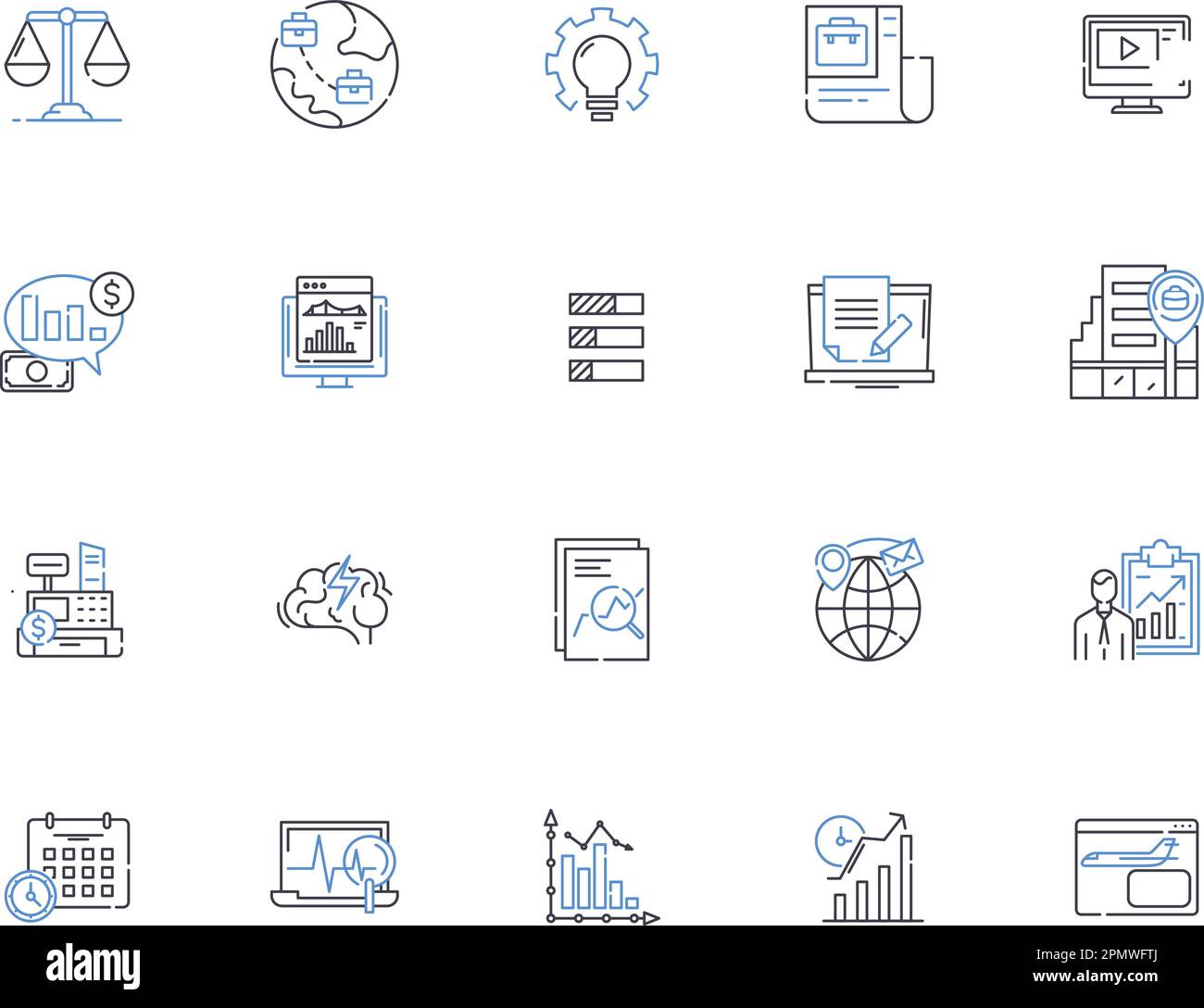 Analysis outline icons collection. Examine, Analyze, Investigate, Study ...