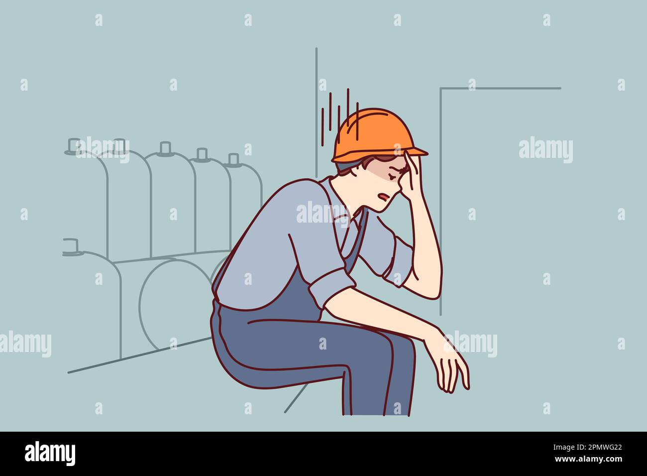 Noise in the workshop Stock Vector Images - Alamy