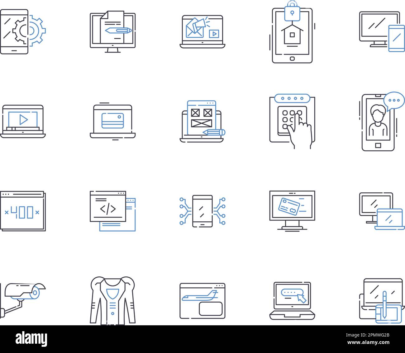 Monitors connected Stock Vector Images - Alamy