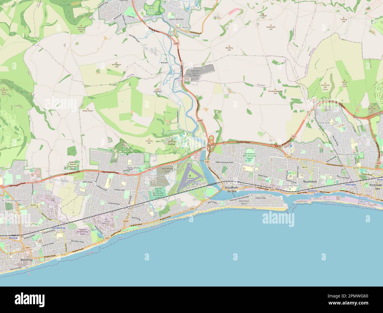 Adur map hi-res stock photography and images - Alamy