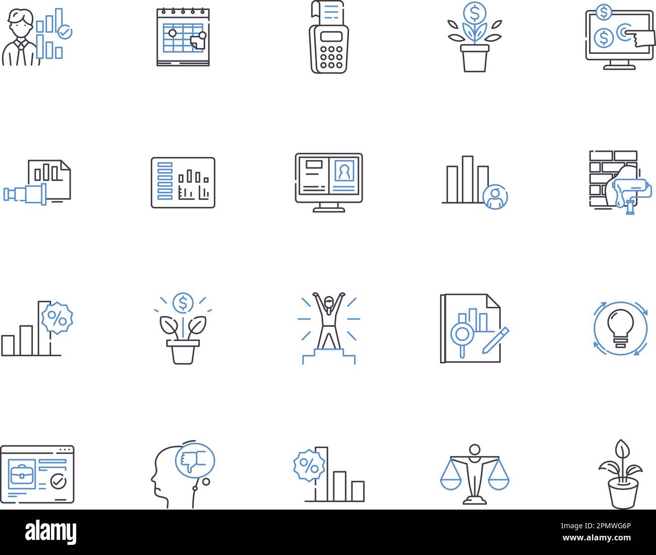 Analysis outline icons collection. Examine, Analyze, Investigate, Study ...