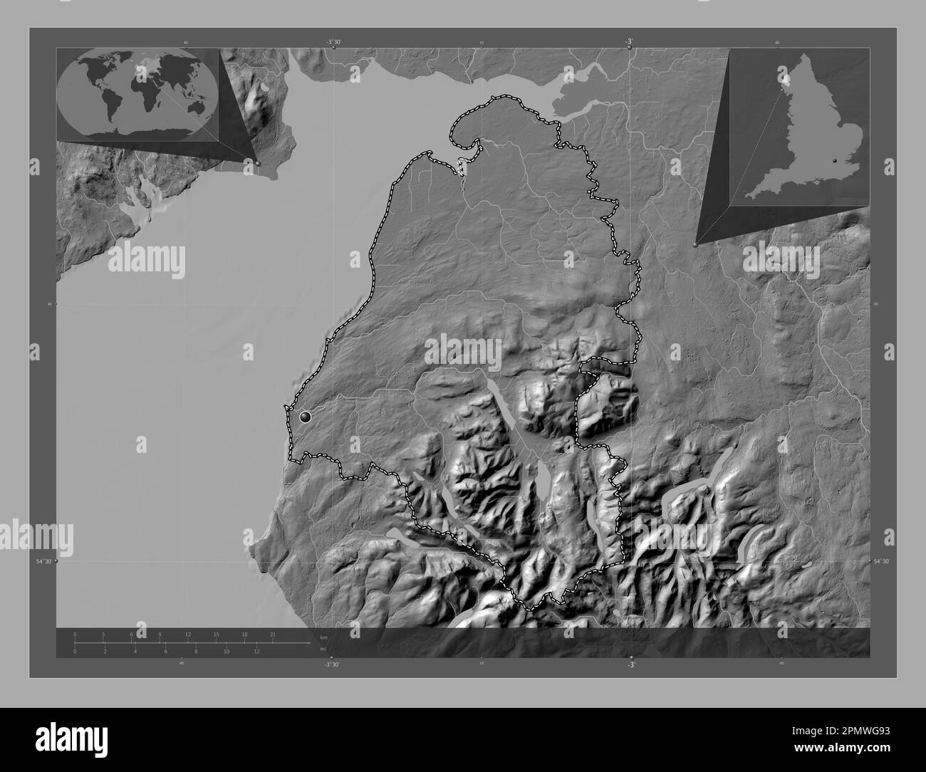 Map of workington Black and White Stock Photos & Images - Alamy