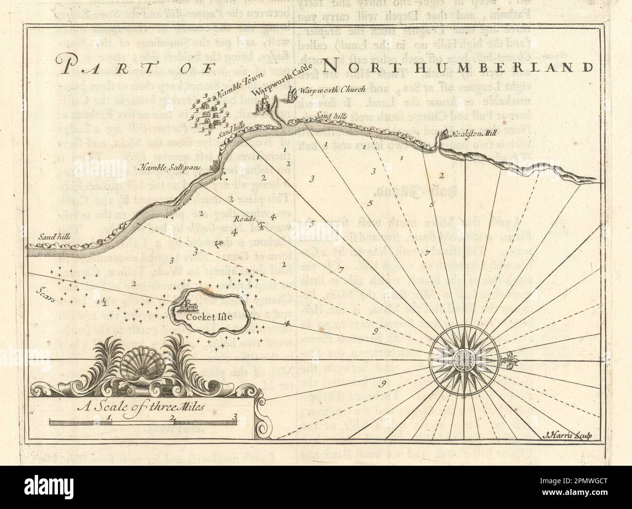 Coquet Island, Amble & Warksworth. Northumberland coast chart. COLLINS ...