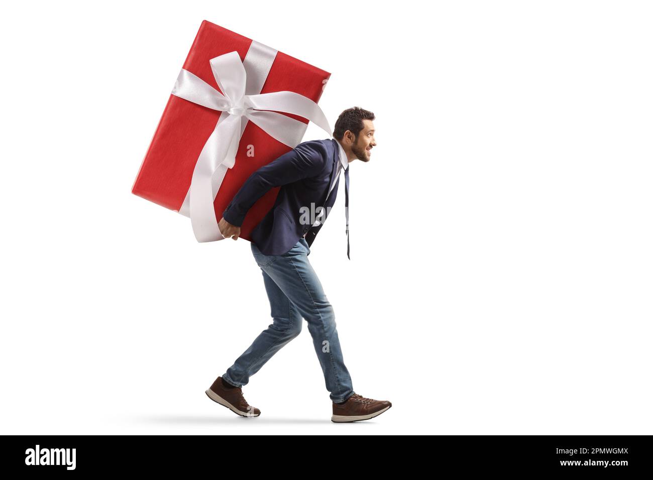 Man carrying a big box hi-res stock photography and images - Alamy