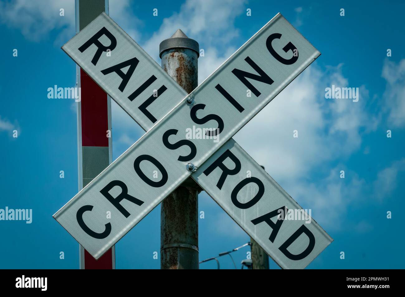 Rail road signs hi-res stock photography and images - Alamy