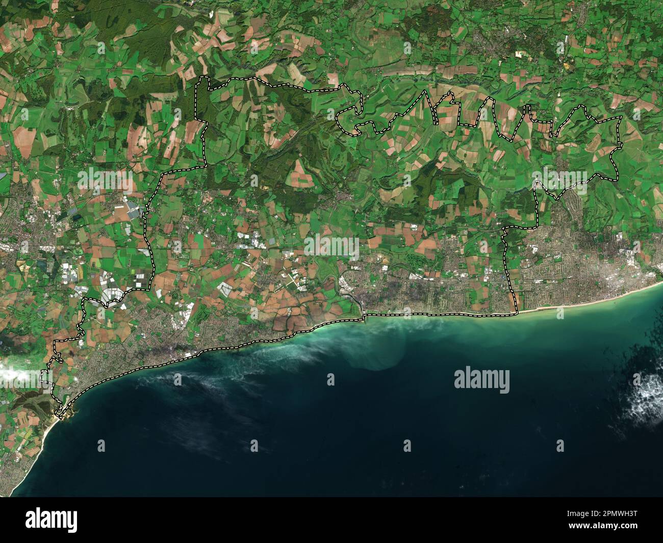 Arun, non metropolitan district of England - Great Britain. Low ...