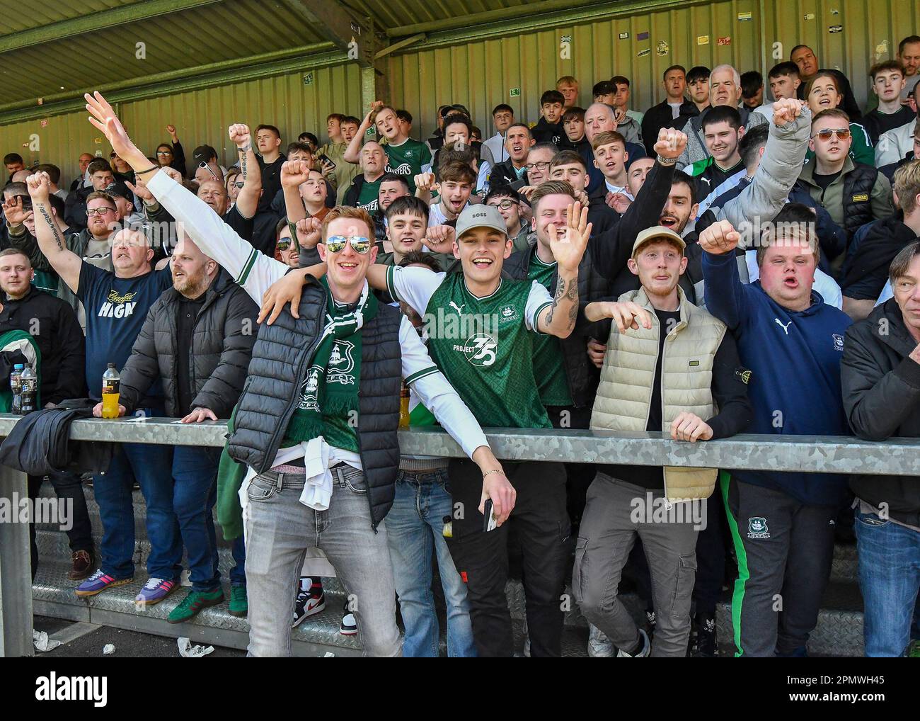 Plymouth Argyle fans during the Sky Bet League 1 match Exeter City vs ...