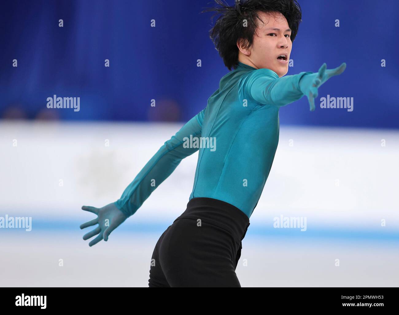 Adam SIAO HIM FA of France performs during men's free skating of ISU ...