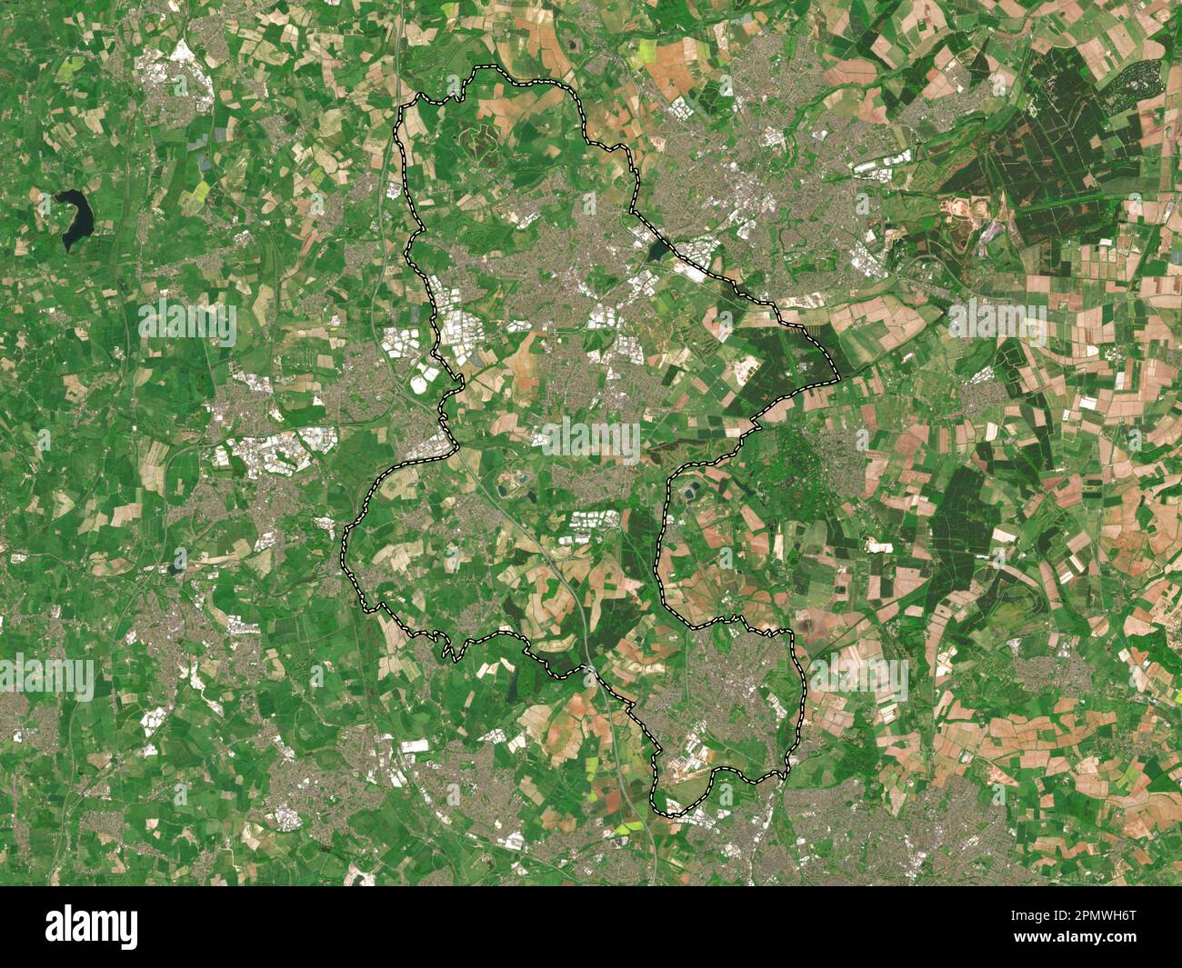 Ashfield, non metropolitan district of England - Great Britain. Low ...