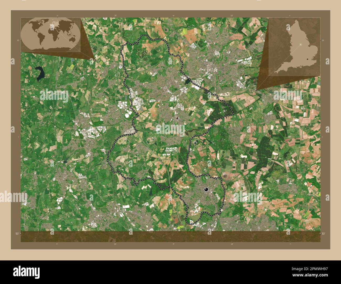 Map of hucknall hi-res stock photography and images - Alamy