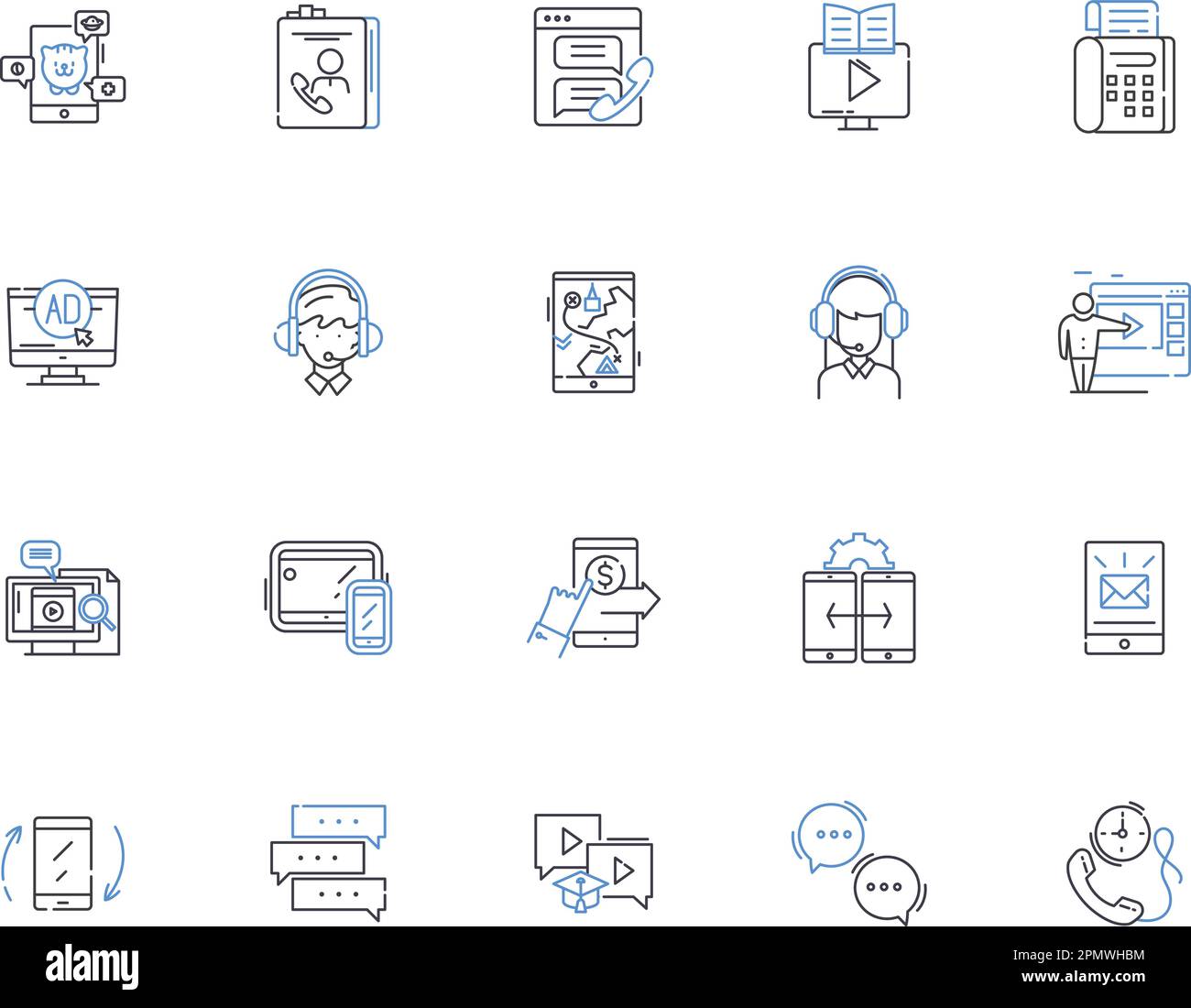 Cell phone outline icons collection. Mobile, Smartphone, Cellular ...