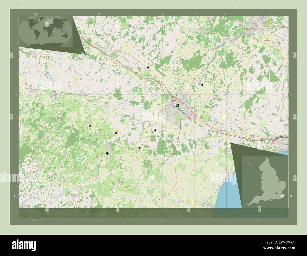 Ashford, non metropolitan district of England - Great Britain. Open ...
