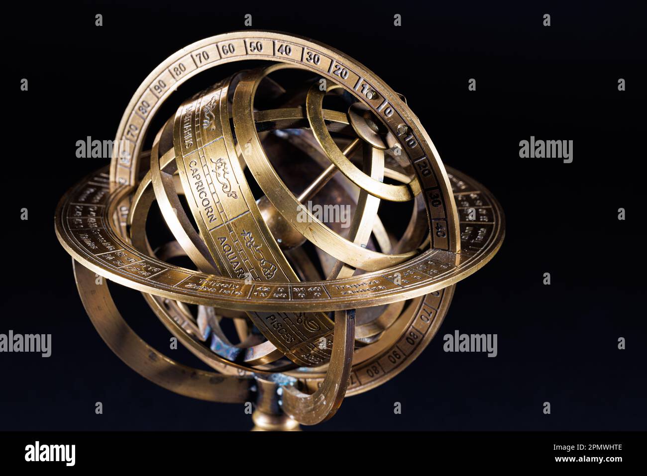 Armillary Sphere - Astrolabe Globe Stock Photo - Alamy