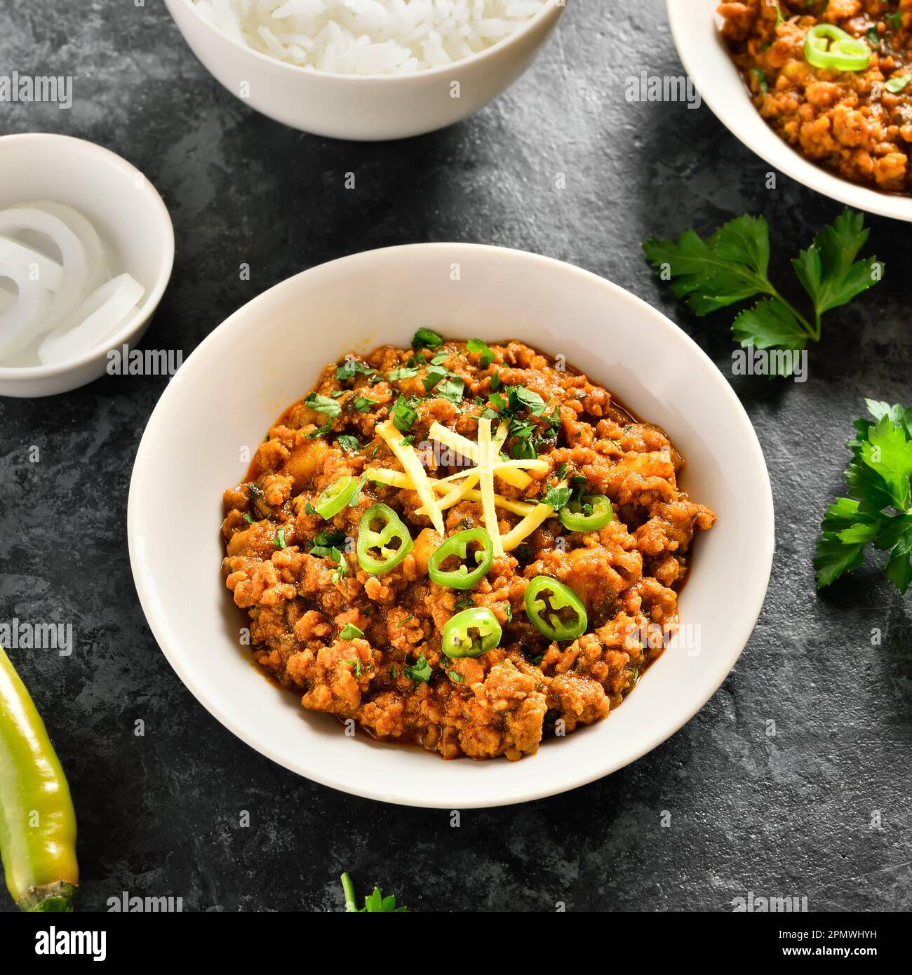 Keema with ground lamb hi-res stock photography and images - Alamy