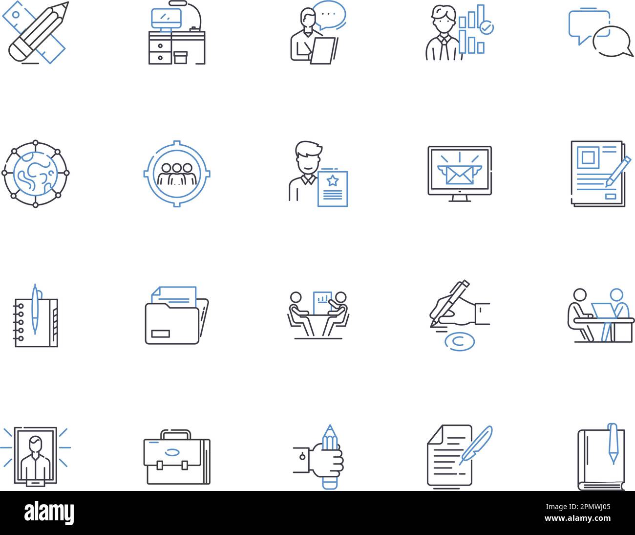 Hr manager outline icons collection. HR, Manager, Human, Resources ...