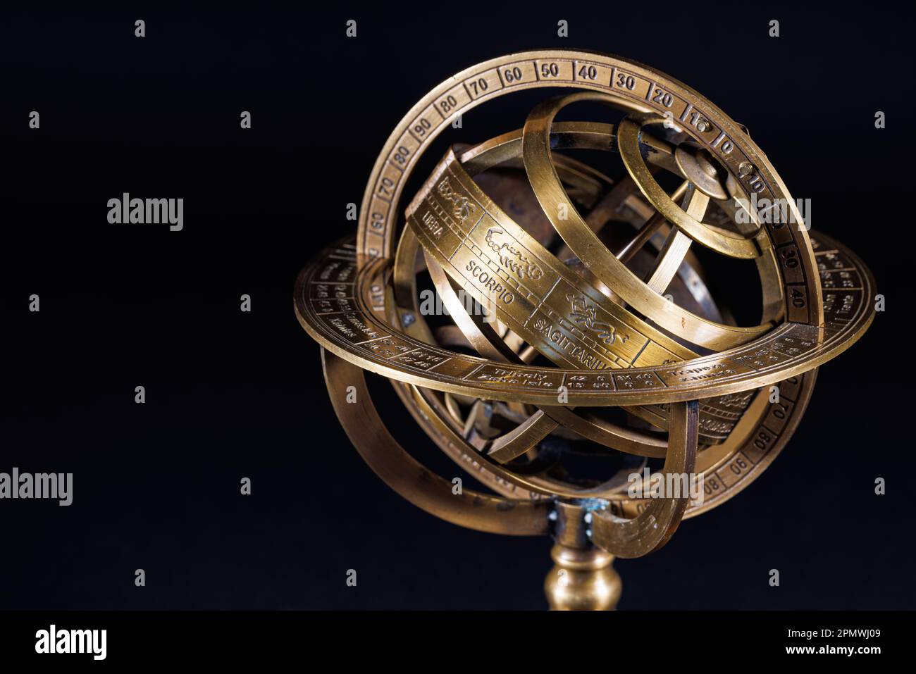 Armillary Sphere - Astrolabe Globe Stock Photo - Alamy