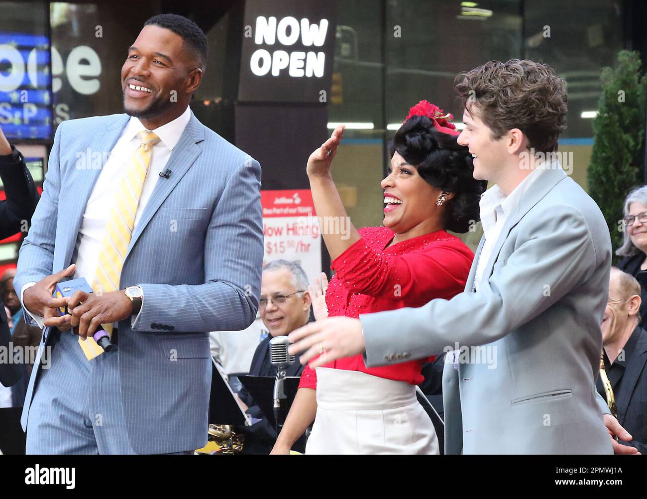 New York, NY, USA. 14th Apr, 2023. Michael Strahan, Anna Uzele and ...