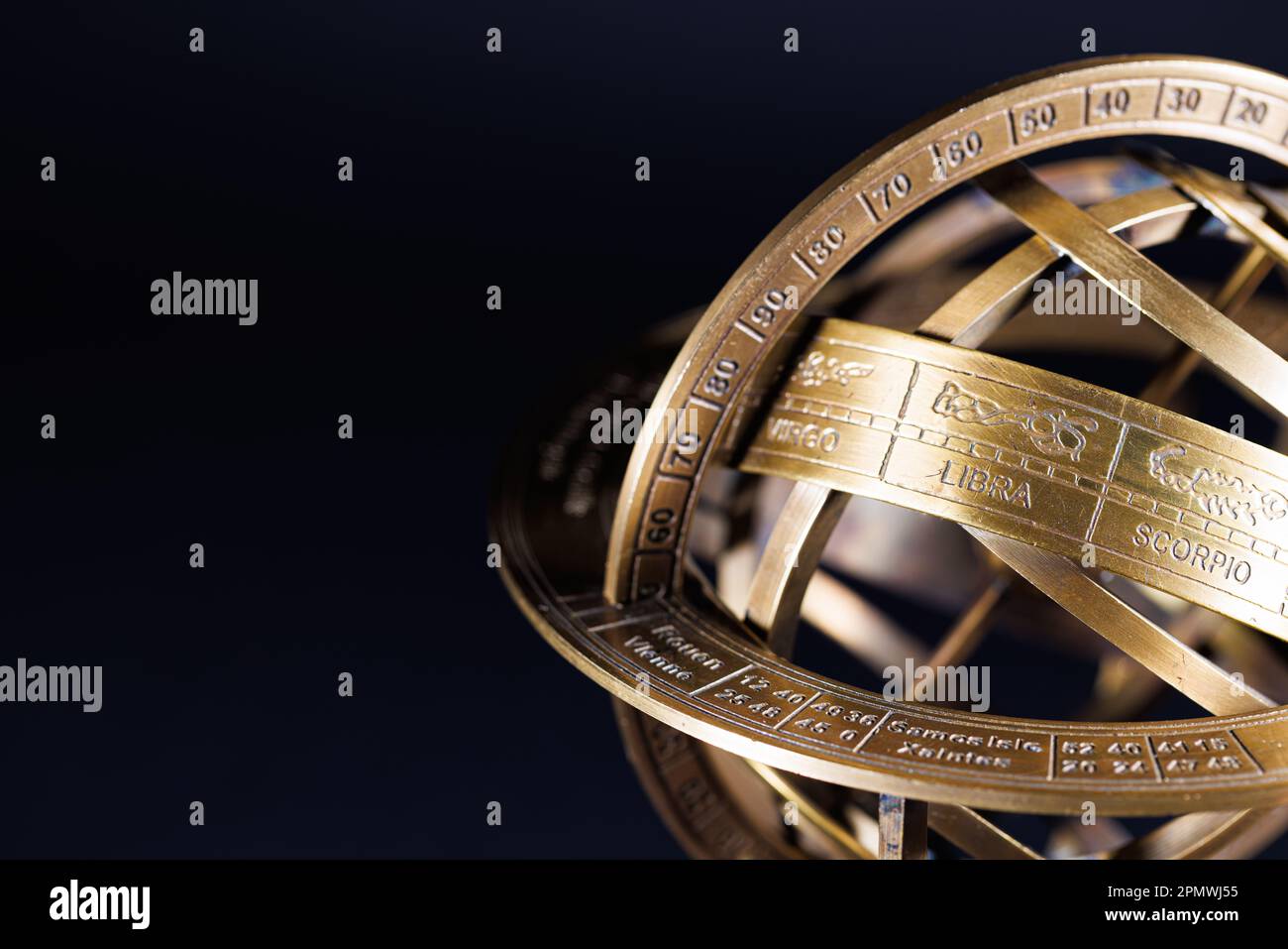 Armillary Sphere - Astrolabe Globe Stock Photo - Alamy