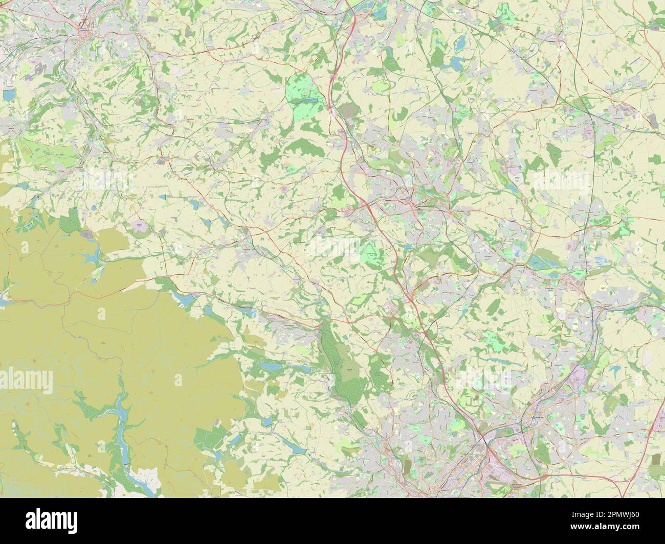 Barnsley, administrative county of England - Great Britain. Open Street ...