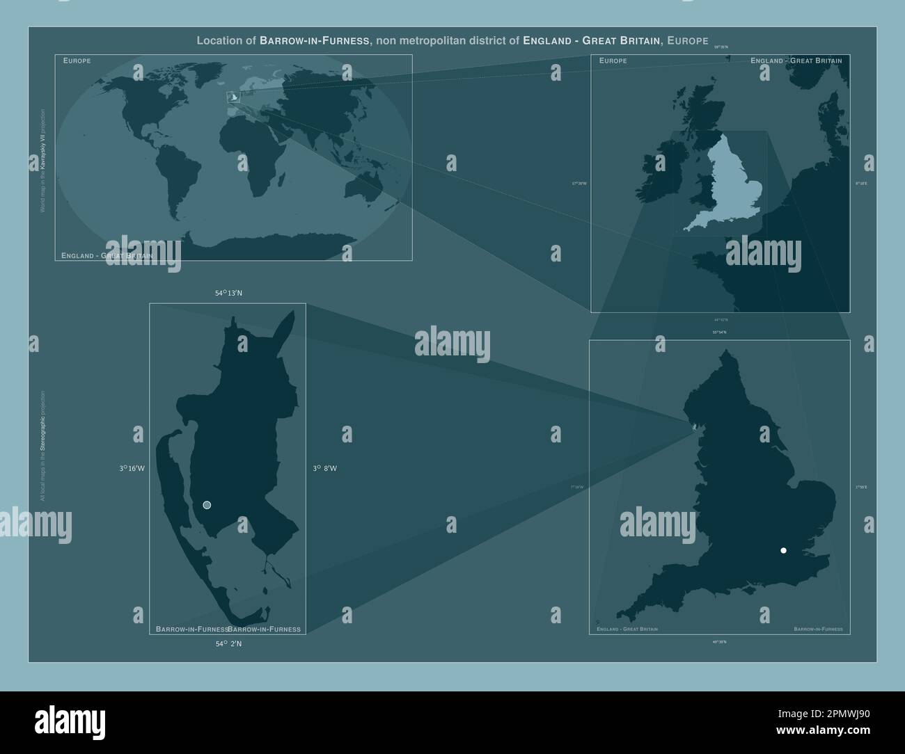 Barrow-in-Furness, non metropolitan district of England - Great Britain ...