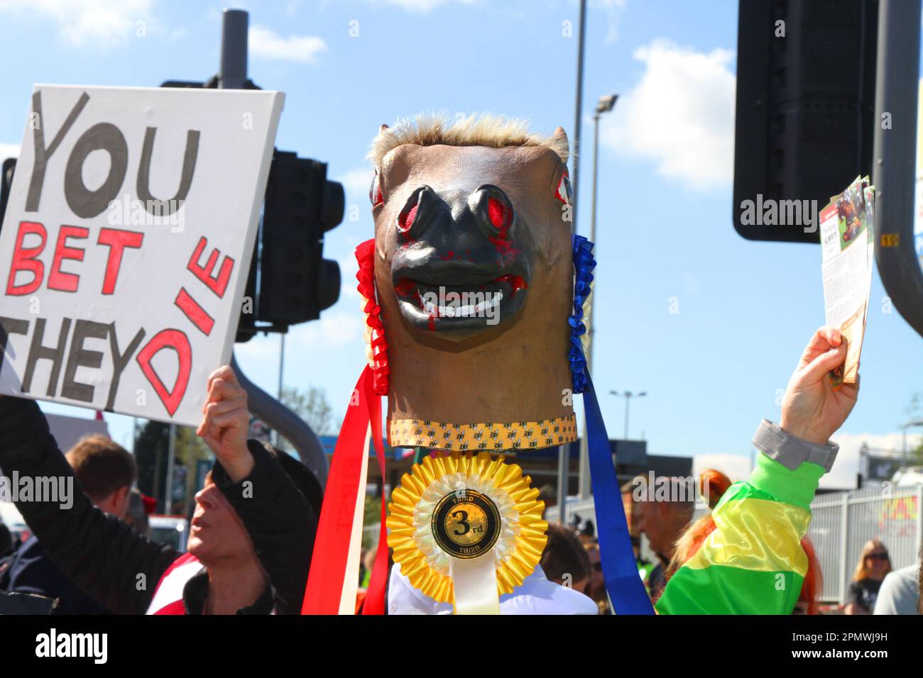 Placards sign stick hi-res stock photography and images - Alamy