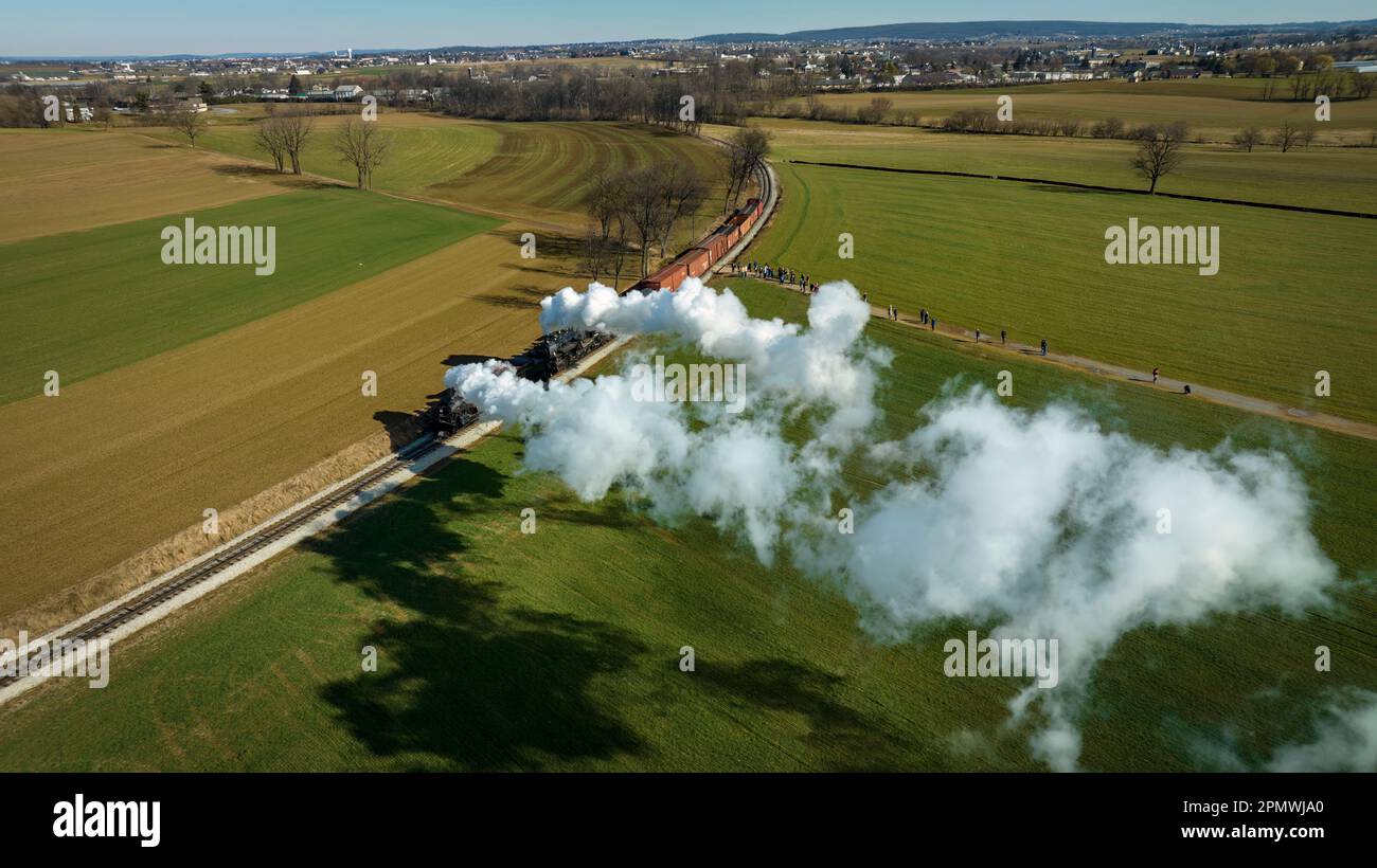 Aerial view double track railway hi-res stock photography and images ...