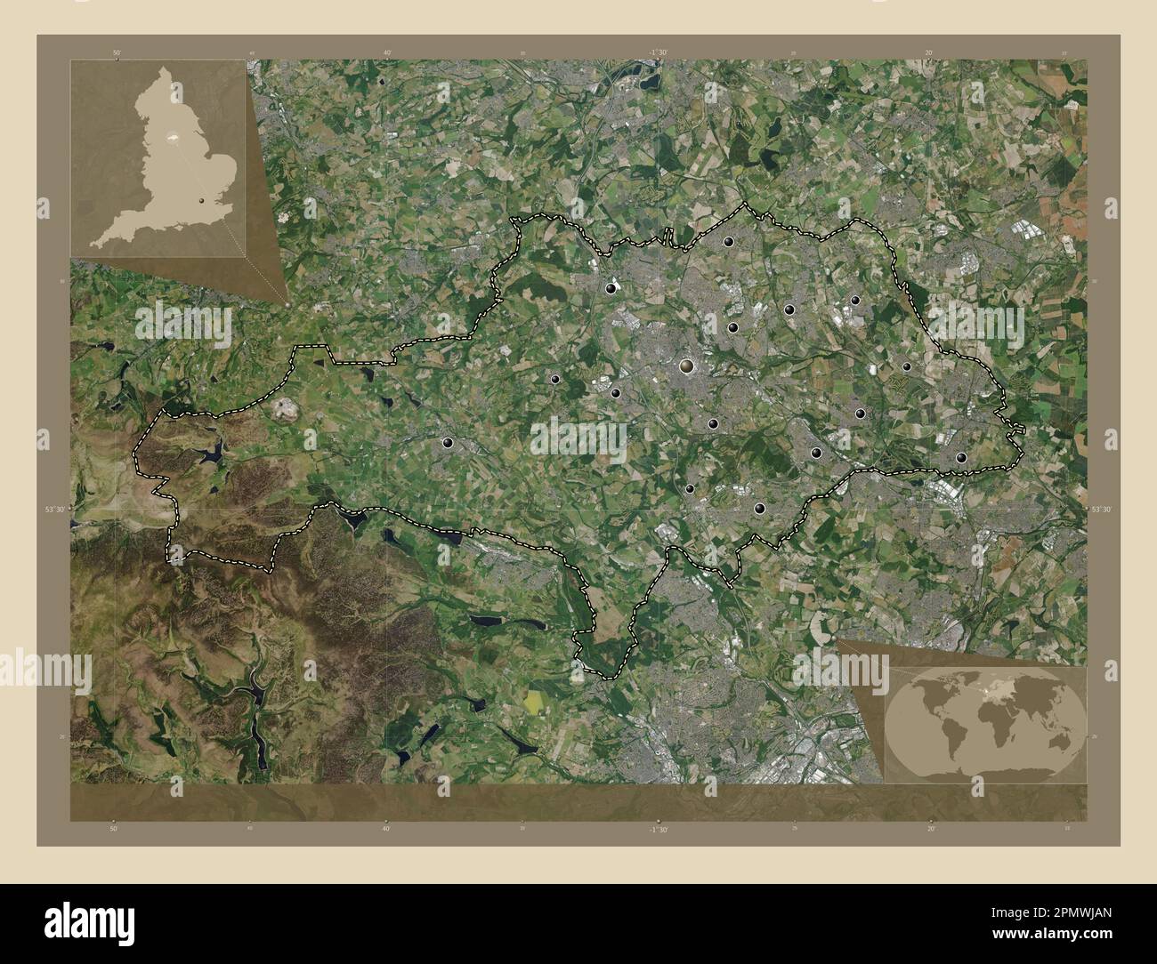 Barnsley, administrative county of England - Great Britain. High ...