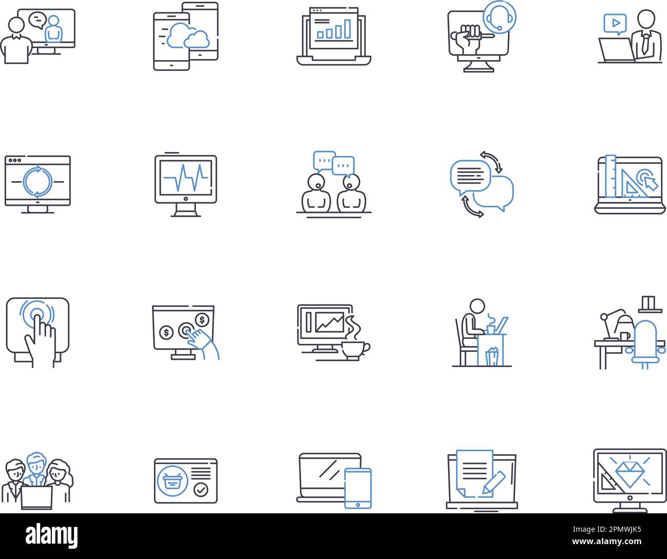Network line icons collection. Network, Internet, Wi-Fi, Ethernet ... Network line icons collection. Network, Internet, Wi-Fi, Ethernet ...
