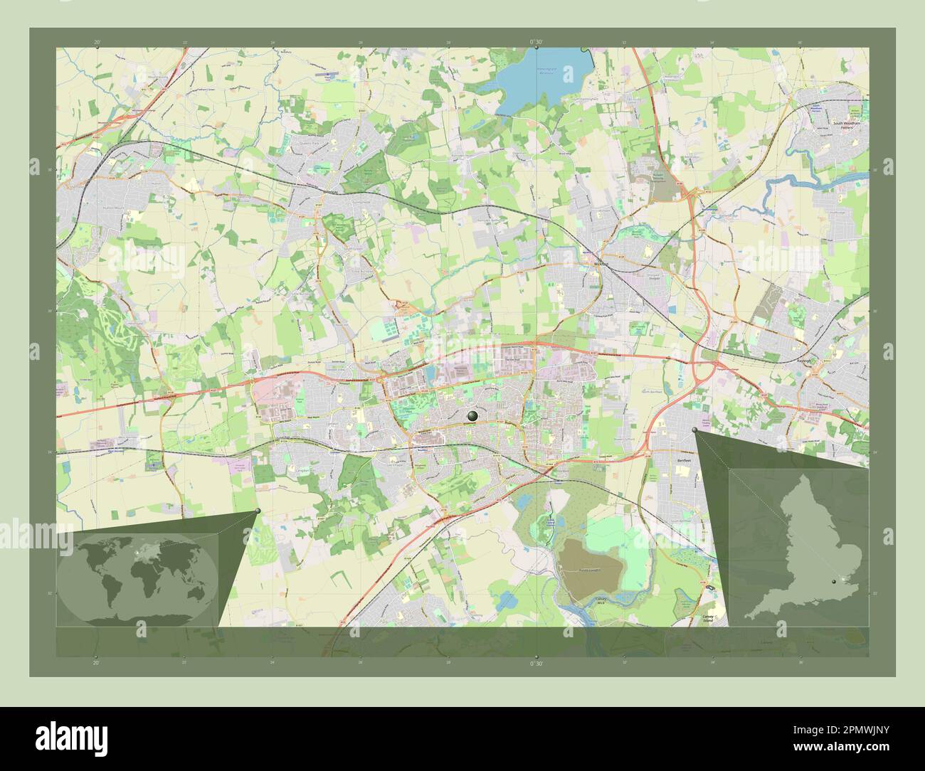 Basildon, non metropolitan district of England - Great Britain. Open ...