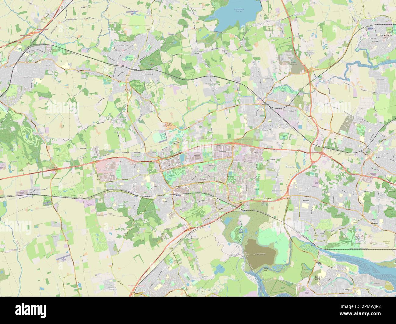 Map of basildon hi-res stock photography and images - Alamy