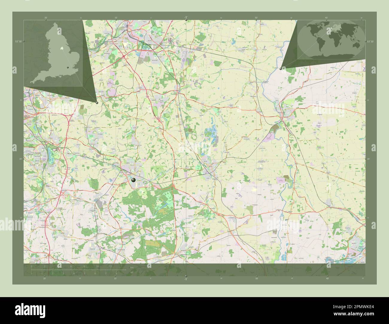 Bassetlaw, non metropolitan district of England - Great Britain. Open ...