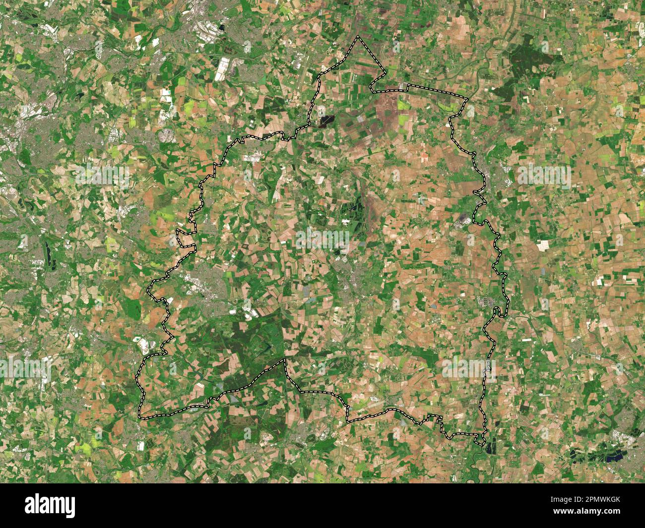 Bassetlaw, non metropolitan district of England - Great Britain. Low ...