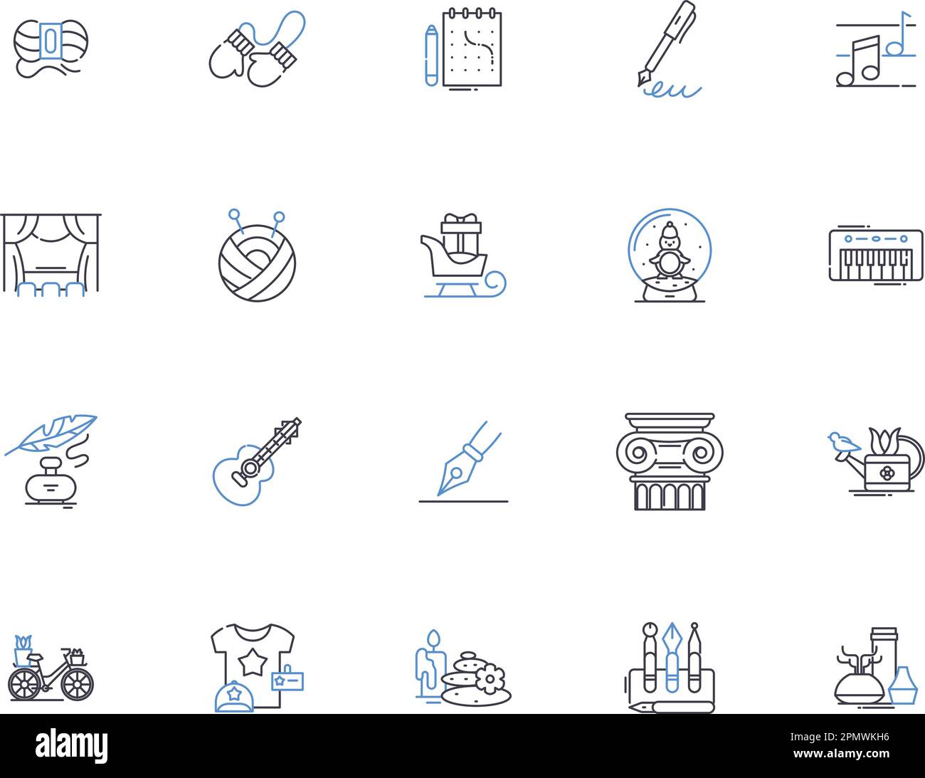 Creativity outline icons collection. Inventive, Resourceful, Innovative ...