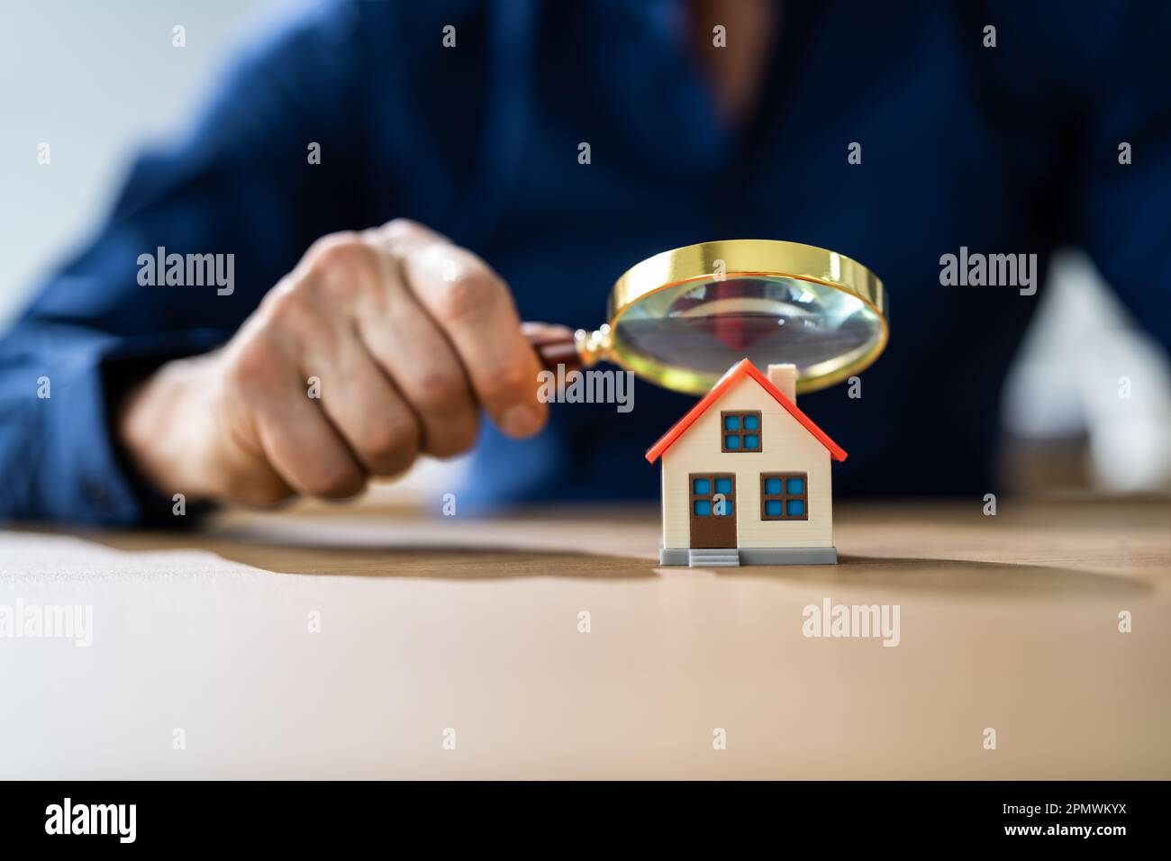Real Estate House Appraisal And Inspection. Checking Home Stock Photo ...