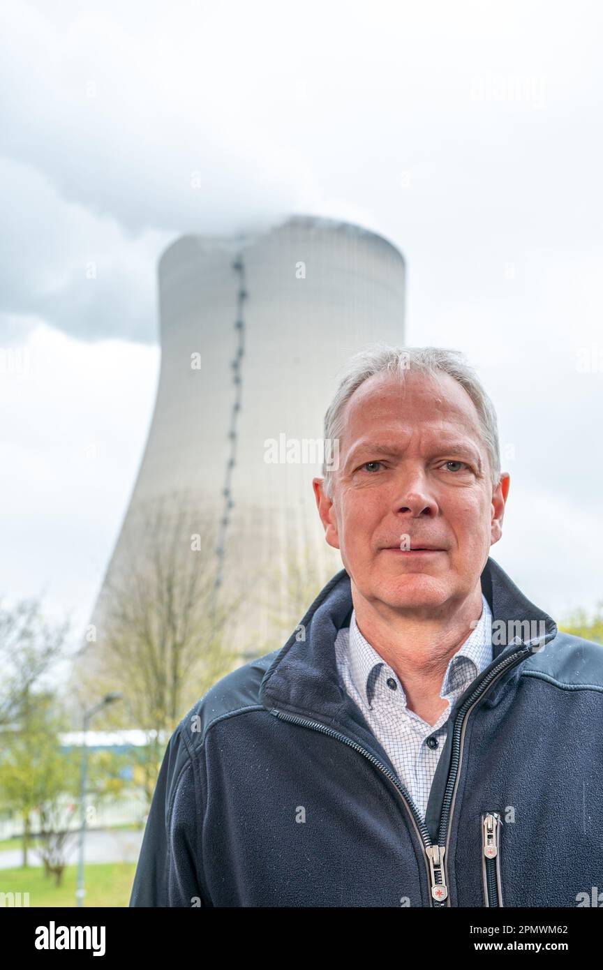 Essenbach, Germany. 15th Apr, 2023. Carsten Müller, head of the Isar 2 ...