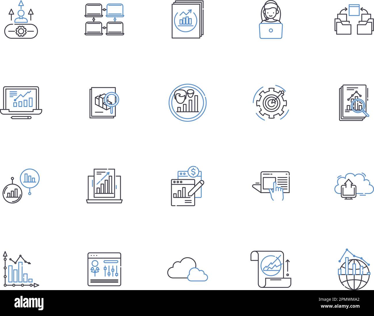 Data outline icons collection. Data, Digital, Analytics, Intelligence ... Data outline icons collection. Data, Digital, Analytics, Intelligence ...