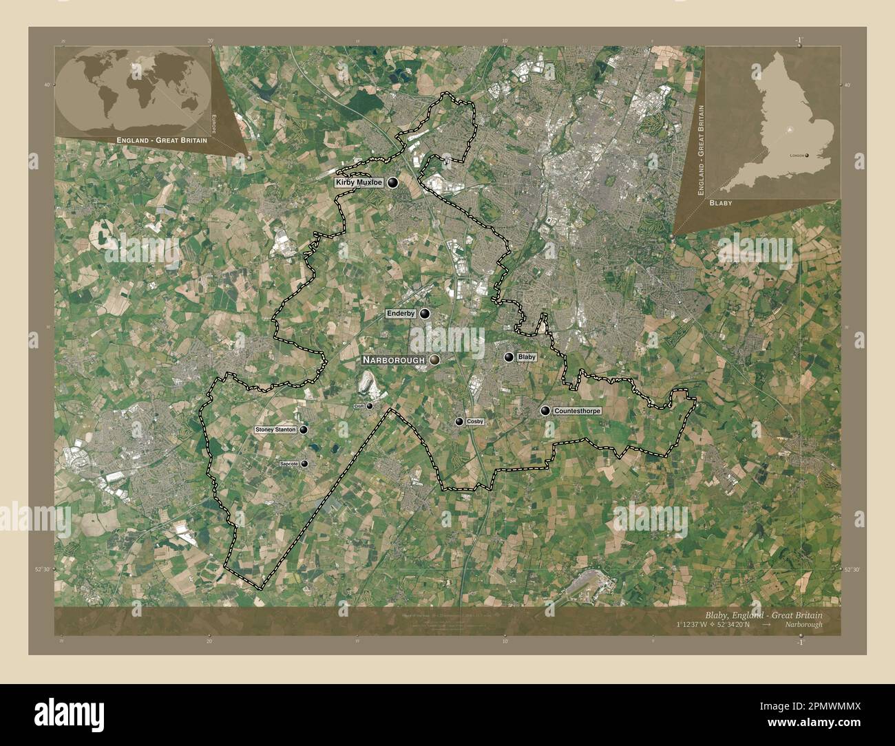 Blaby, non metropolitan district of England - Great Britain. High ...