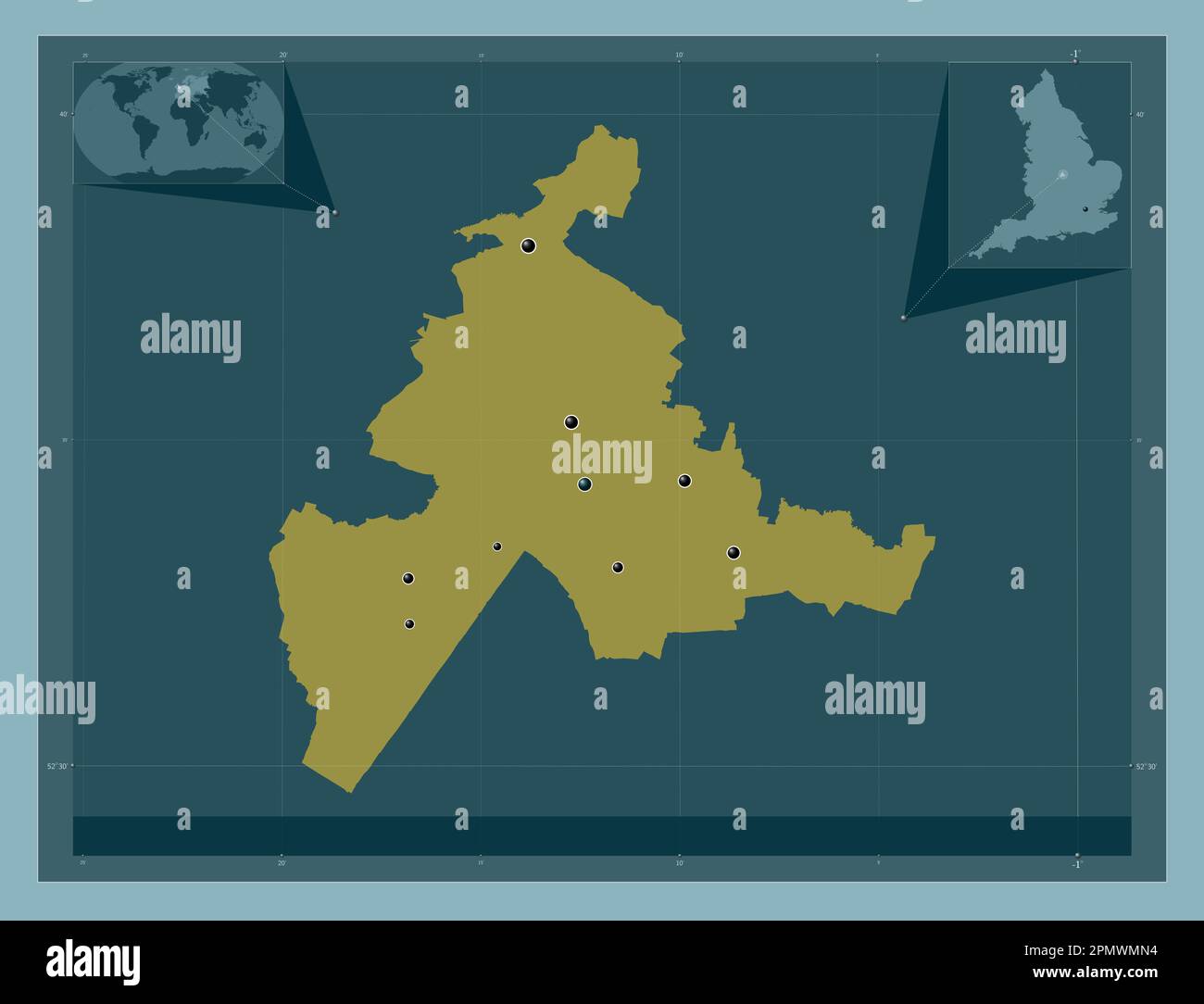 Blaby, non metropolitan district of England - Great Britain. Solid ...