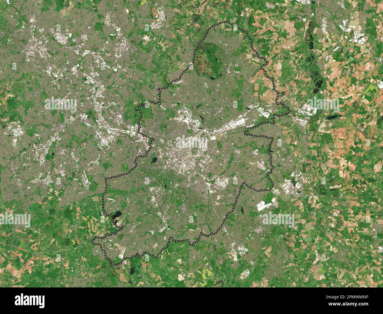 Birmingham, administrative county of England - Great Britain. Low ...