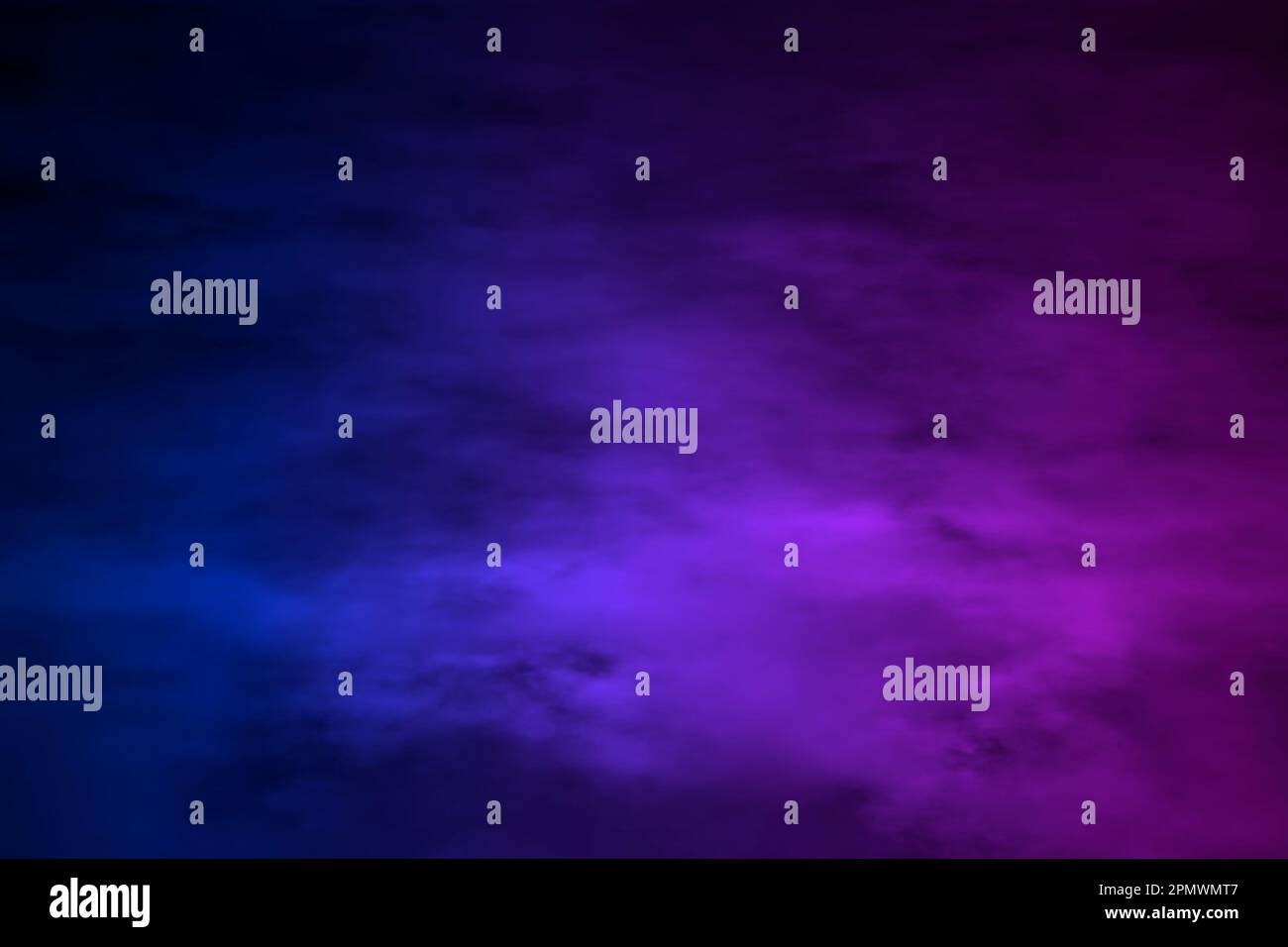 Abstract fog background with color gradient from neon blue to purple ...