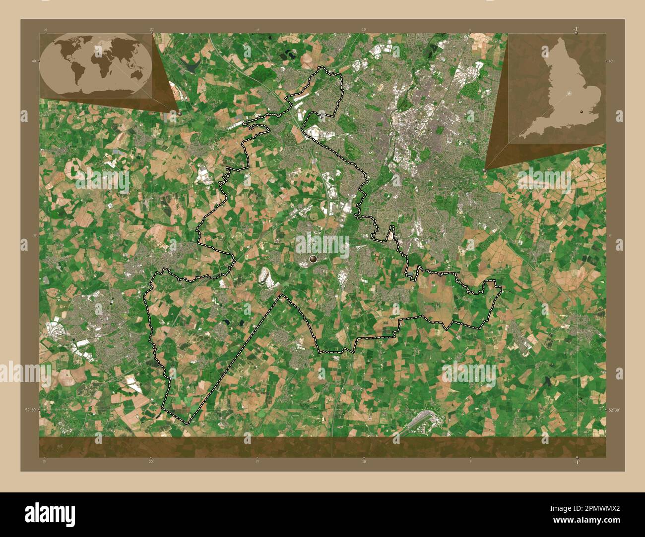 Blaby, non metropolitan district of England - Great Britain. Low ...